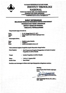 LAPORNA PKM - STUDI PENGENCERAN KOAGULAN MENGGUNAKAN AIR BERSIH DI ...